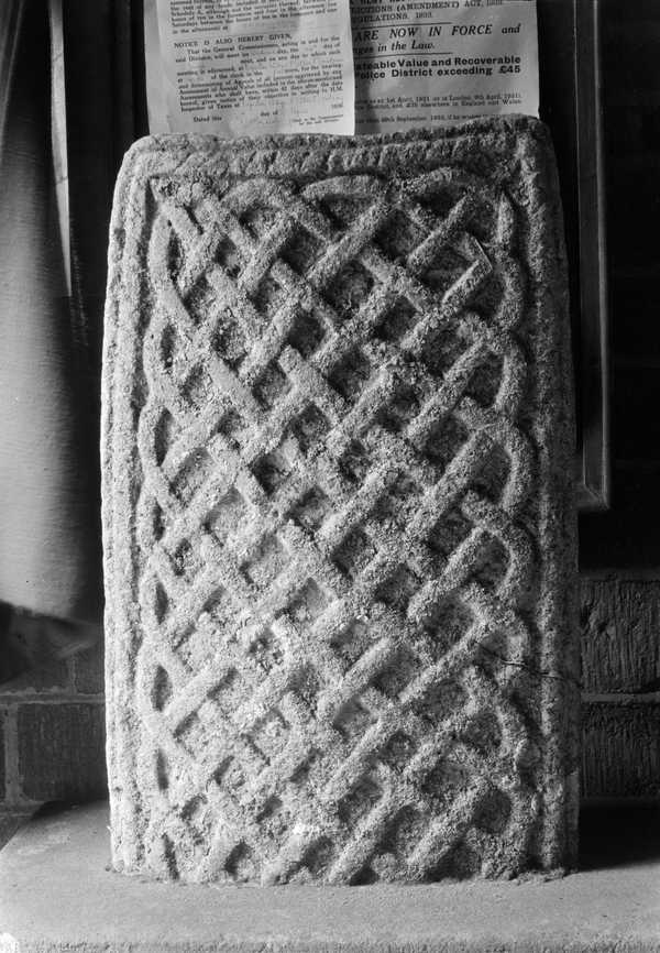 Photograph of an Anglo-Saxon carving in Harston, Leicestershire‘, John ...