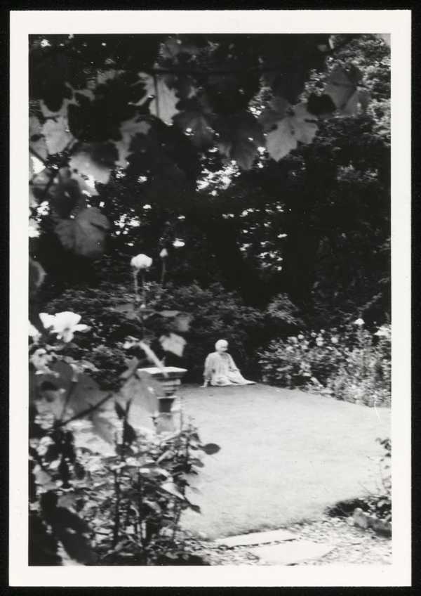 Photograph of Marie-Louise von Motesiczky sitting in the garden at 6 ...
