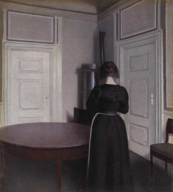 ‘Interior‘, Vilhelm Hammershoi, 1899 | Tate