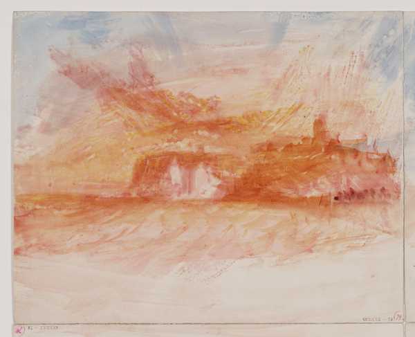 ‘Coastal Terrain‘, Joseph Mallord William Turner, c.1841–5 | Tate