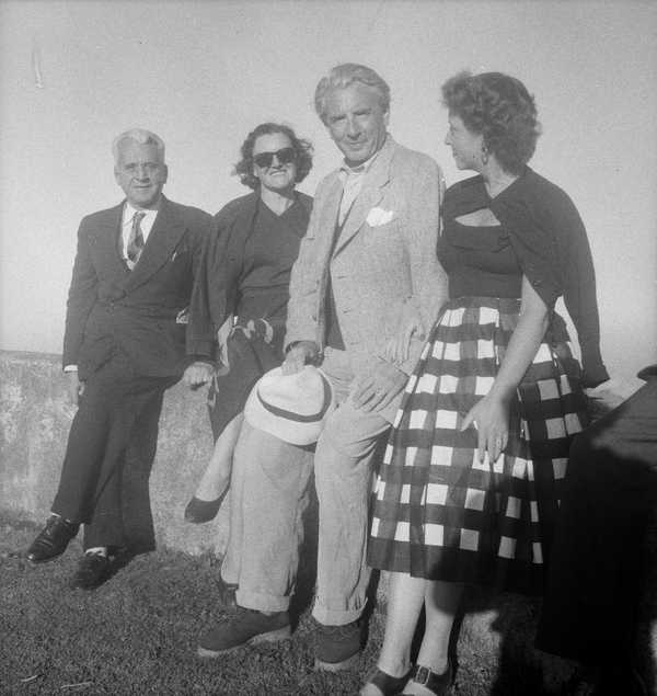 Photograph of Joseph Bard, Mollie Gordon and two other people taken in ...