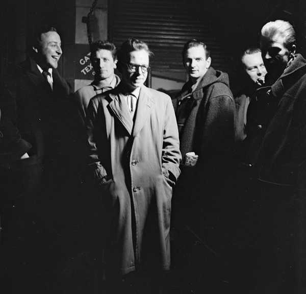Photograph showing a group of musicans including Ken Wray, Ronnie Scott ...