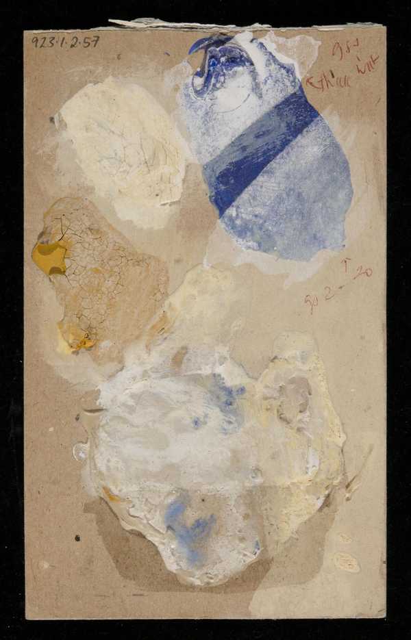 Colour study by Cecil Collins, with annotations‘, Cecil Collins‘, Cecil ...