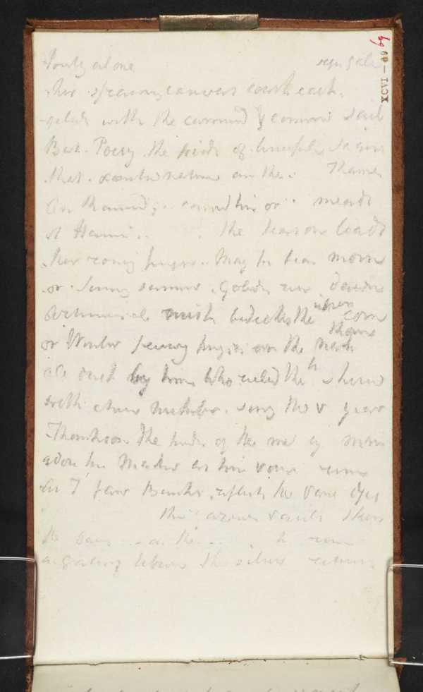 ‘Verses (Inscriptions by Turner)‘, Joseph Mallord William Turner, c ...