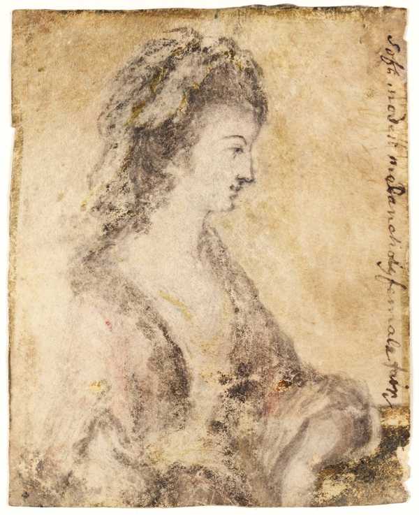 ‘Portrait of a Lady In Profile, Resting her Arm on a Table‘, Susanna ...