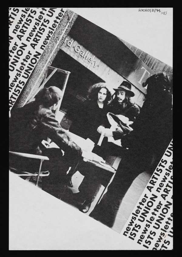 Artists’ Union Newsletter, No. 1‘, Conrad Atkinson, 1972‘, Conrad ...
