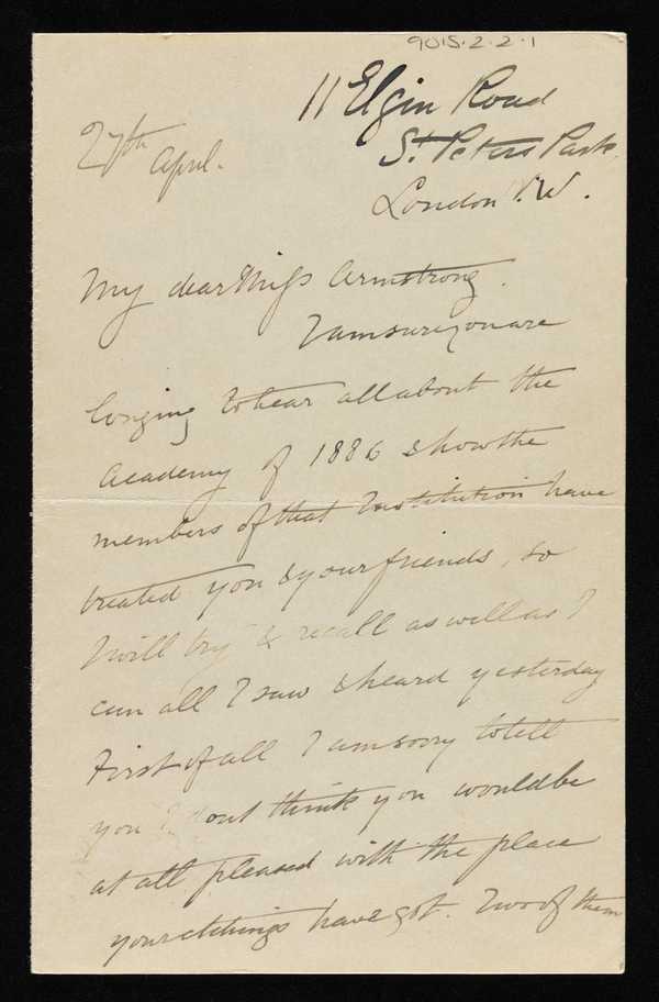Correspondence from Stanhope Forbes‘, collection owner: Stanhope ...