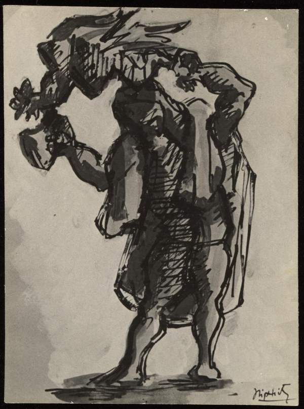 Photographs of drawings and sketches by Jacques Lipchitz‘, collection ...