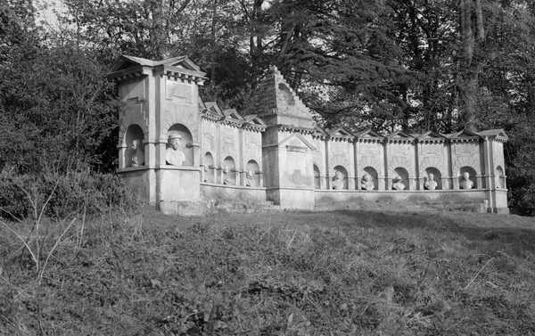 Photograph of the Temple of British Worthies in Stowe, Buckinghamshire ...