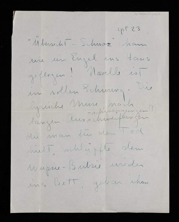 Letter from Edward Renouf to Anny Schey von Koromla‘, Edward Renouf ...
