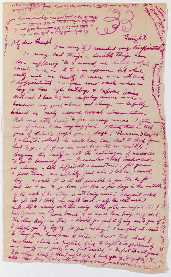 Letter from John Banting to Humphrey Spender‘, John Banting, recipient ...