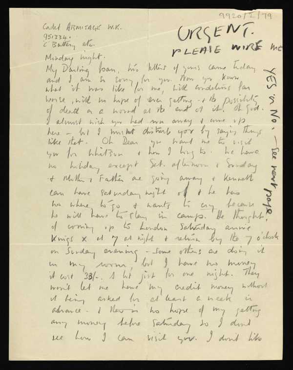 Letter from Kenneth Armitage to Joan Moore‘, Kenneth Armitage ...