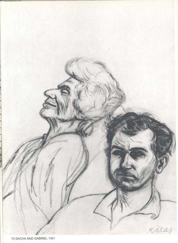 ‘Sacha and Gabriel‘, R.B. Kitaj, 1981 | Tate