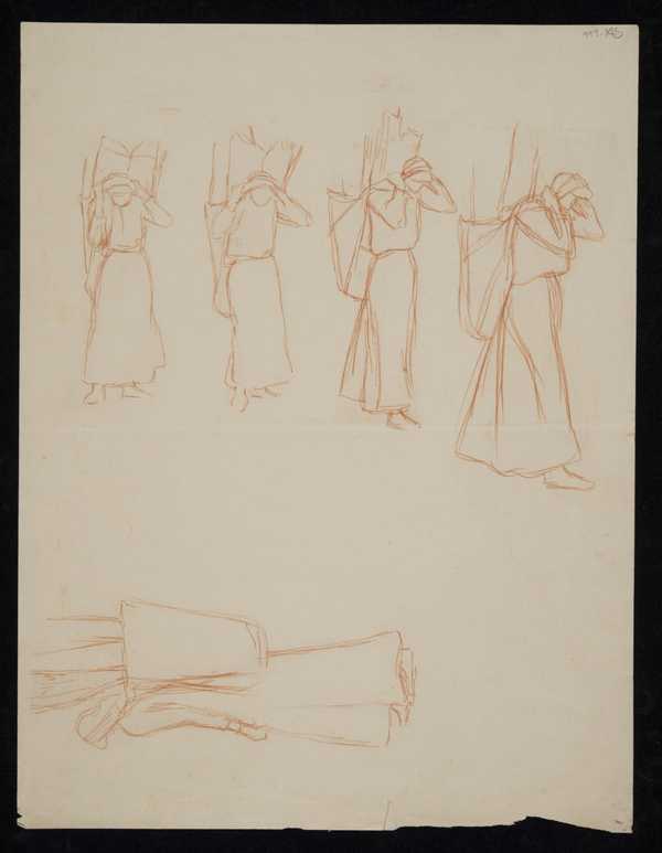 Five studies of a peasant woman with a pannier‘, Sir William ...
