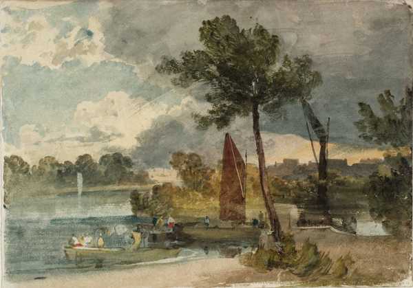 ‘The River Thames with Isleworth Ferry‘, Joseph Mallord William Turner ...