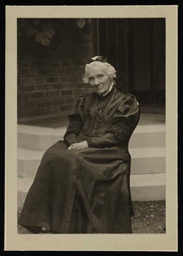 Mounted portrait photograph of Mrs E.M. Tuke (Tuke’s mother) in the ...