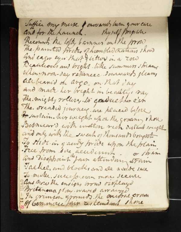 ‘Inscription by Turner: Draft of Poetry‘, Joseph Mallord William Turner ...