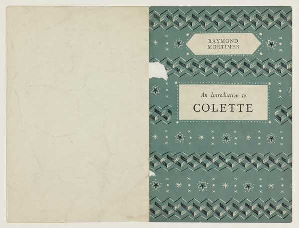 Printed book jacket for ‘An Introduction to Colette’ by Raymond ...