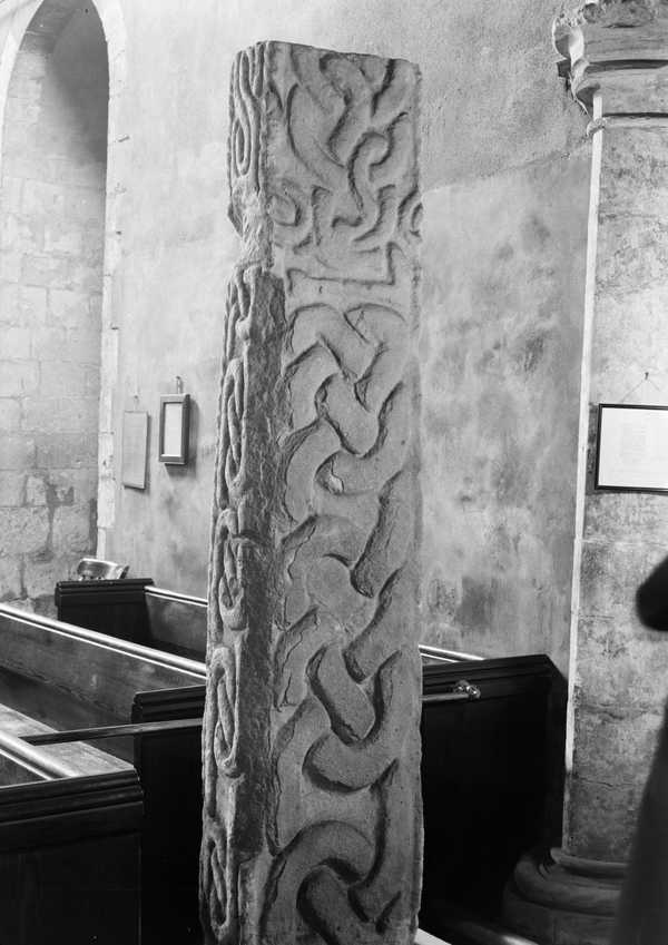Photograph of Crowle Stone at St Oswald’s Church in Crowle ...
