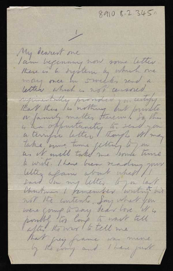 Letter from John Nash to Christine Nash about printing ‘The Viaduct’ c ...