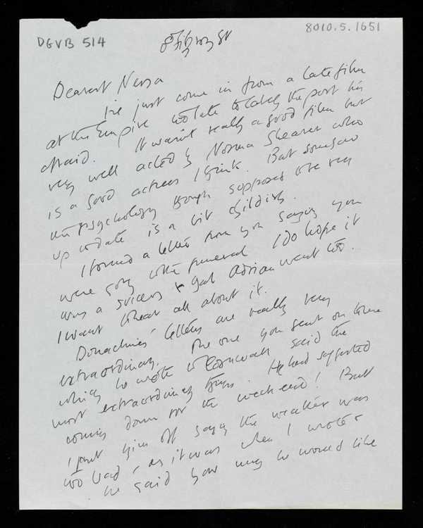 Letter from Bear [Duncan Grant] to Vanessa Bell [Charleston]‘, Duncan ...