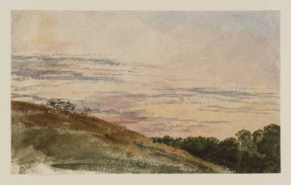 ‘Hillside and Sunset Sky‘, John Frederick Lewis | Tate