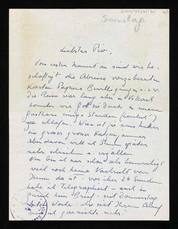 Letter to Elias Canetti‘, recipient: Elias Canetti, [27 September 1948 ...