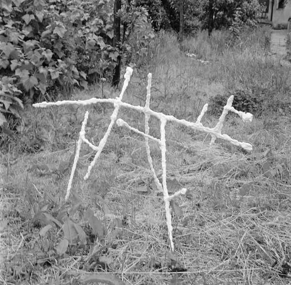 Photograph showing artwork possibly by William Turnbull‘, Nigel ...
