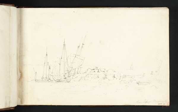 ‘Shipping at a Stone Jetty in the River Severn‘, Joseph Mallord William ...