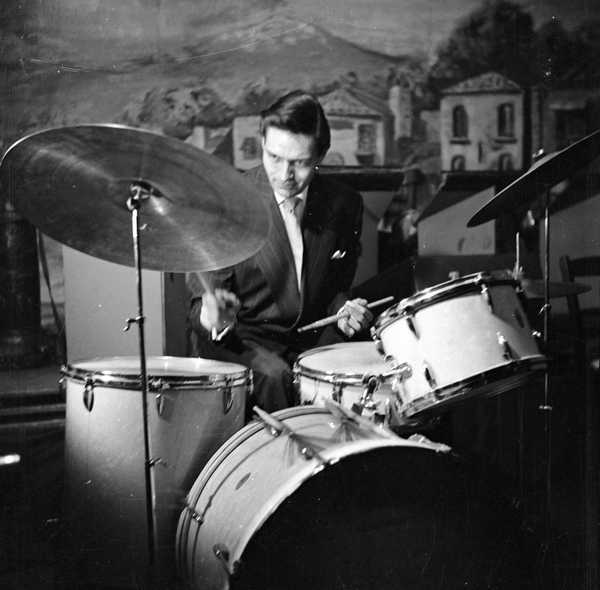 Photograph of Jack Parnell performing on drums‘, Nigel Henderson, [c ...