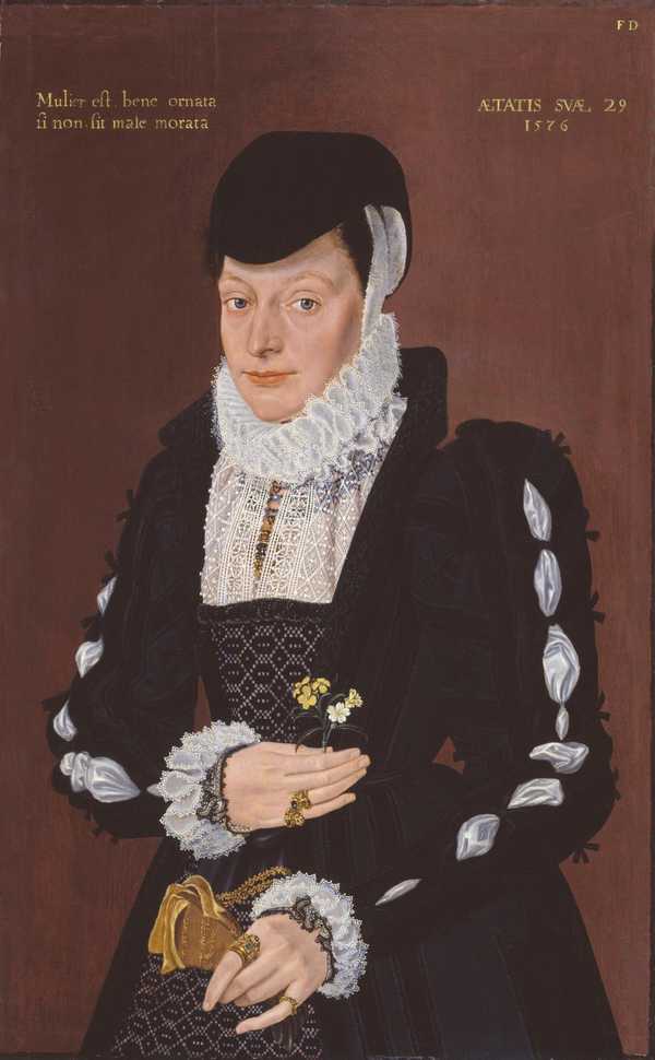 ‘Portrait of a Lady‘, Unknown artist, Britain, 1576 | Tate