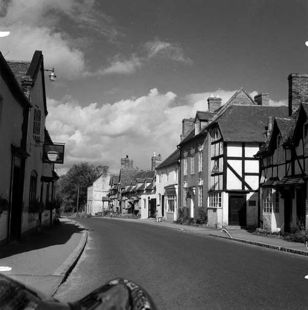 Photograph of a street view in Chaddesley Corbett in Worcestershire ...