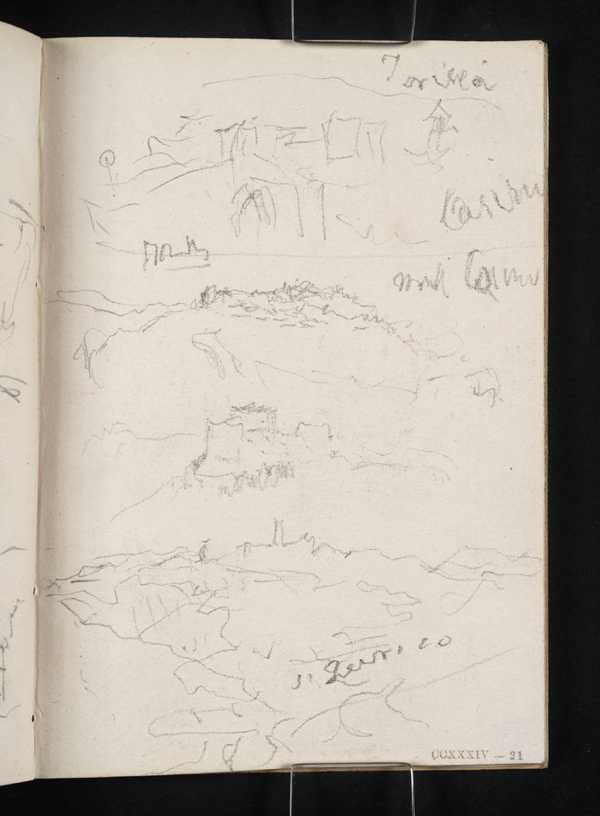‘Views of Torrenieri, Montalcino, ?Castiglione d’Orcia and San Quirico ...