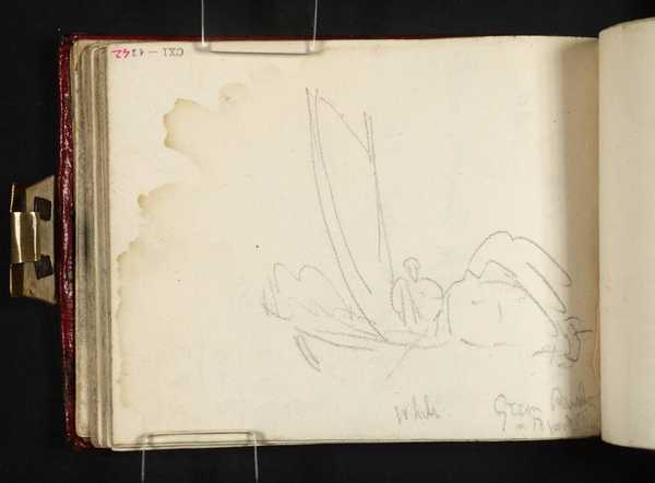 ‘A Figure in a Boat‘, Joseph Mallord William Turner, c.1809–11 | Tate