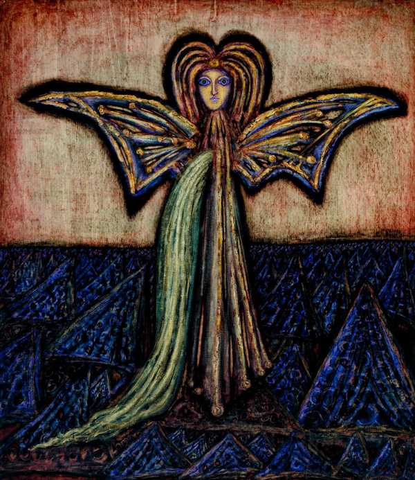 ‘The Angel of the Flowing Light‘, Cecil Collins, 1968 | Tate