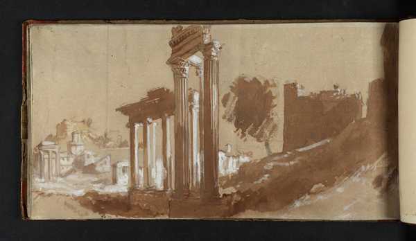 ‘The Forum, Rome, with the Temples of Vespasian and Saturn‘, Joseph ...