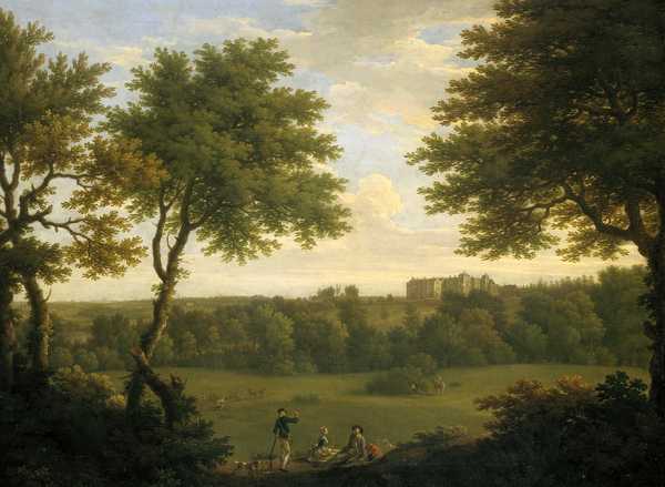 ‘View of Copped Hall in Essex, from the Park‘, George Lambert, Francis ...