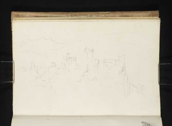 ‘Buildings on Hill‘, Joseph Mallord William Turner, 1828 | Tate