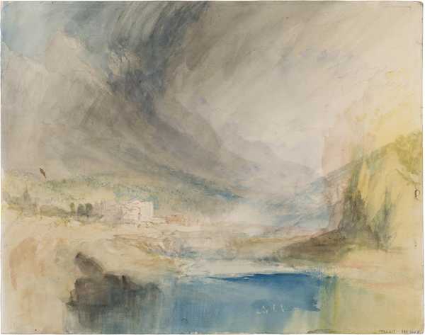 ‘Storm over the Mountains‘, Joseph Mallord William Turner, c.1842–3 | Tate