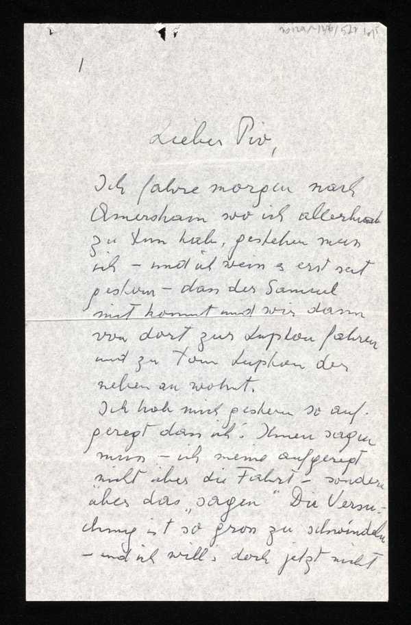 Letter to Elias Canetti‘, recipient: Elias Canetti, [1960]‘, recipient ...