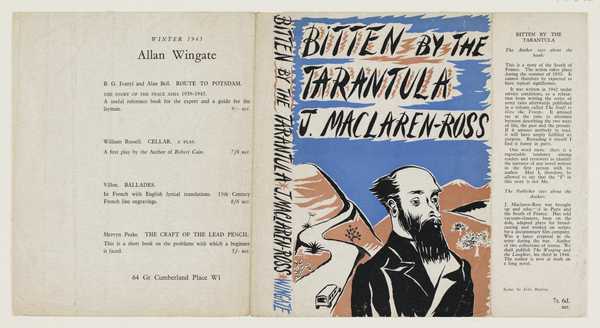 Printed book jacket for ‘Bitten by the Tarantula’ by J. Maclaren-Ross ...