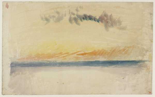 ‘Sea and Sky‘, Joseph Mallord William Turner, c.1820–30 | Tate