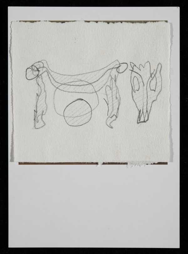 Worked postcard‘, Prunella Clough, [1990s]‘, Prunella Clough, [1990s ...