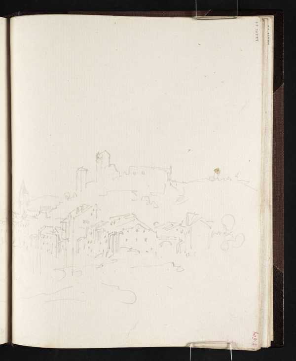 ‘Baden from the River Limmat‘, Joseph Mallord William Turner, 1802 | Tate