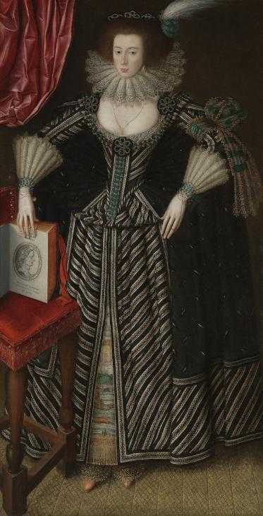 ‘Portrait of a Lady, probably Mrs Clement Edmondes‘, Unknown artist ...