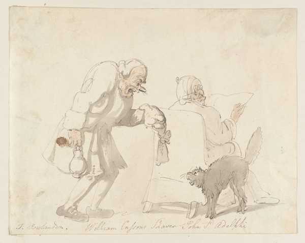 ‘Mr Casson’s Shaver‘, Thomas Rowlandson | Tate