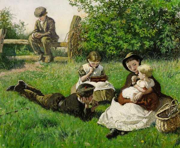 ‘Refreshment‘, Frederick Walker, exhibited 1864 | Tate