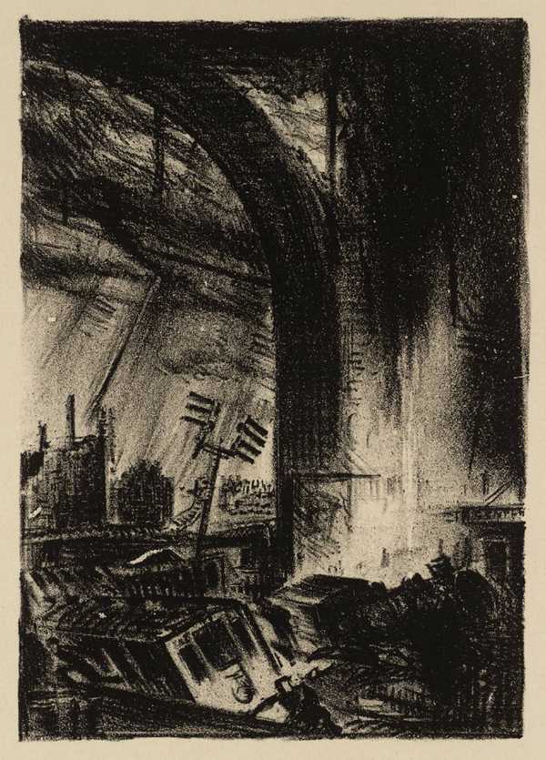 ‘The Fall of London: Waterloo‘, James Boswell, 1933 | Tate