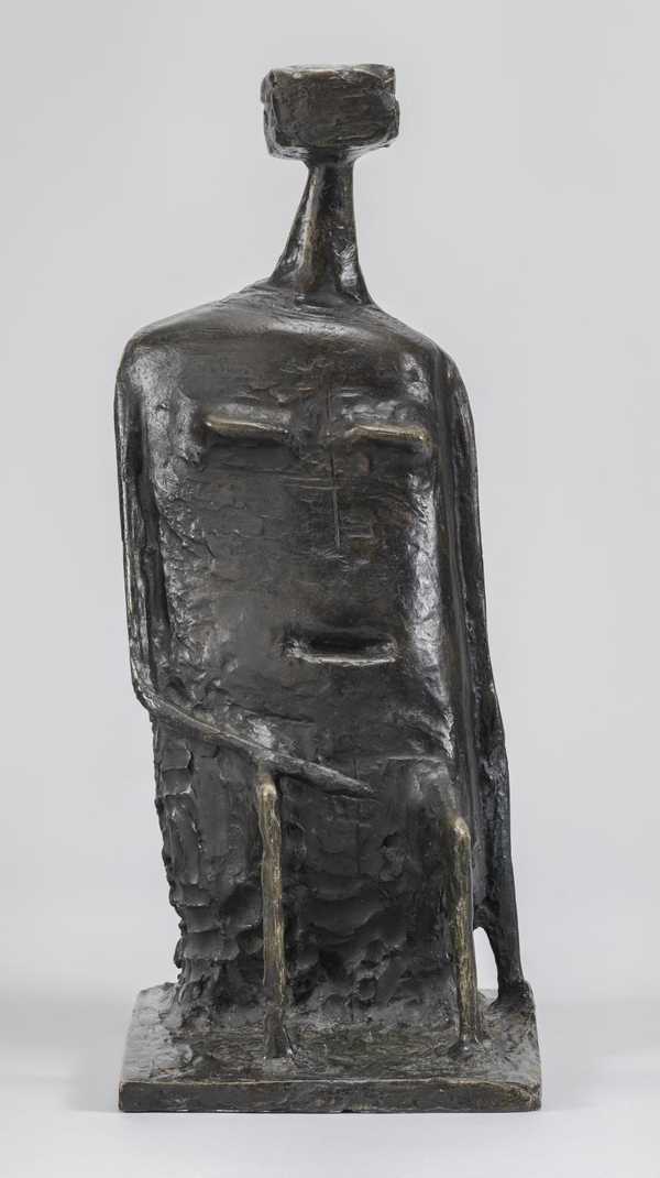 ‘Seated Woman with Square Head (Version B)‘, Kenneth Armitage, 1955 | Tate