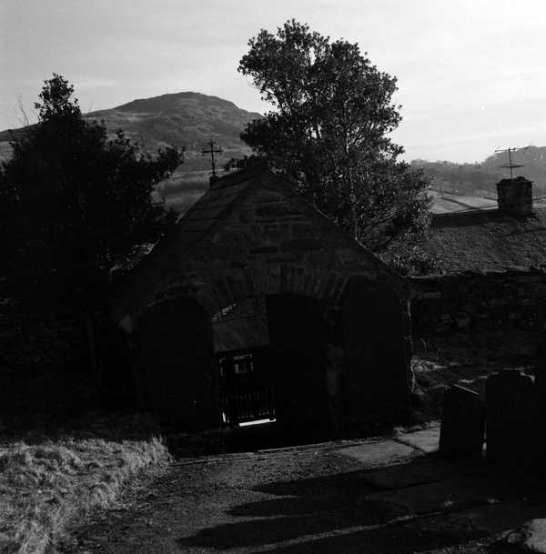 Photograph of the Lych gate of St Machreth church, Llanfachreth ...